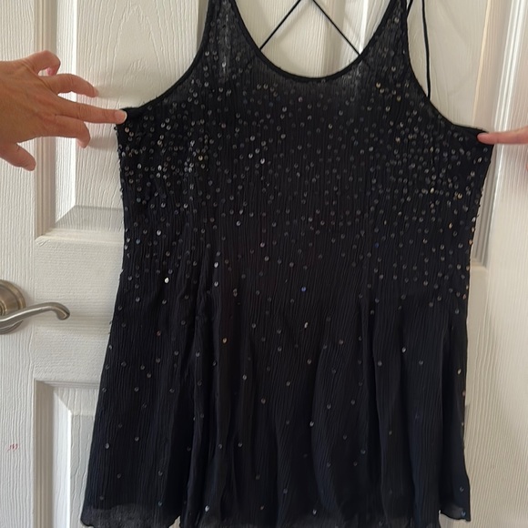 Free People | Dresses | Black Intimately Free People Black Sequin Dress ...